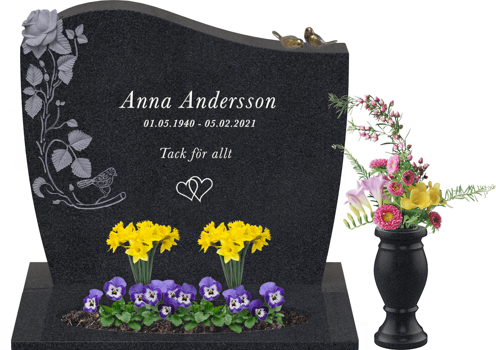 Gravsten Sverige - Sveriges bästa priser på helpolerade gravstenar